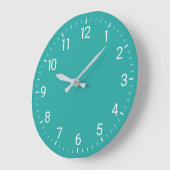 Turquoise Wall Clock | Zazzle