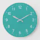 Turquoise Wall Clock | Zazzle
