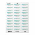 Turquoise Watercolor Label | Zazzle