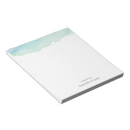 Turquoise Watercolor Notepad | Zazzle