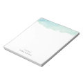 Turquoise Watercolor Notepad | Zazzle