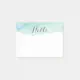 Turquoise Watercolor Post-it Notes | Zazzle