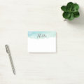 Turquoise Watercolor Post-it Notes | Zazzle