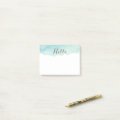 Turquoise Watercolor Post-it Notes | Zazzle