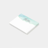 Turquoise Watercolor Post-it Notes | Zazzle