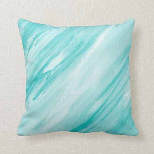 Aqua Decorative & Throw Pillows | Zazzle