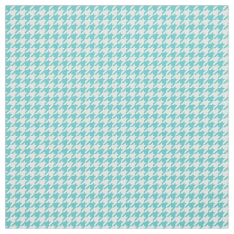 Gray White Houndstooth Pattern Fabric | Zazzle