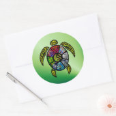Turtle Ba-Gua Classic Round Sticker | Zazzle