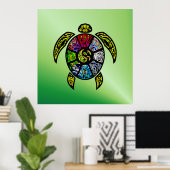Turtle Ba-Gua Poster | Zazzle