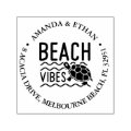 Turtle beach vibe theme self-inking stamp | Zazzle