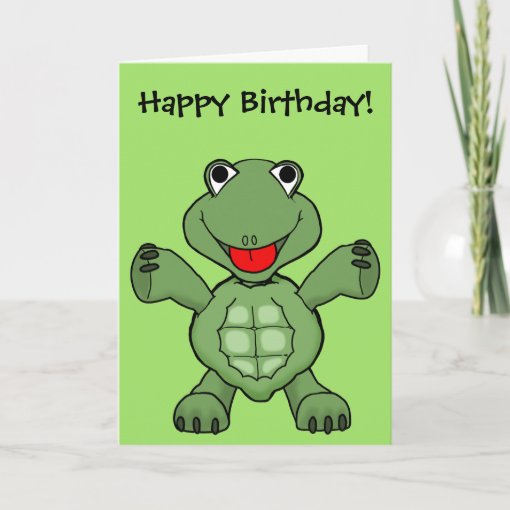 Turtle Birthday Card | Zazzle