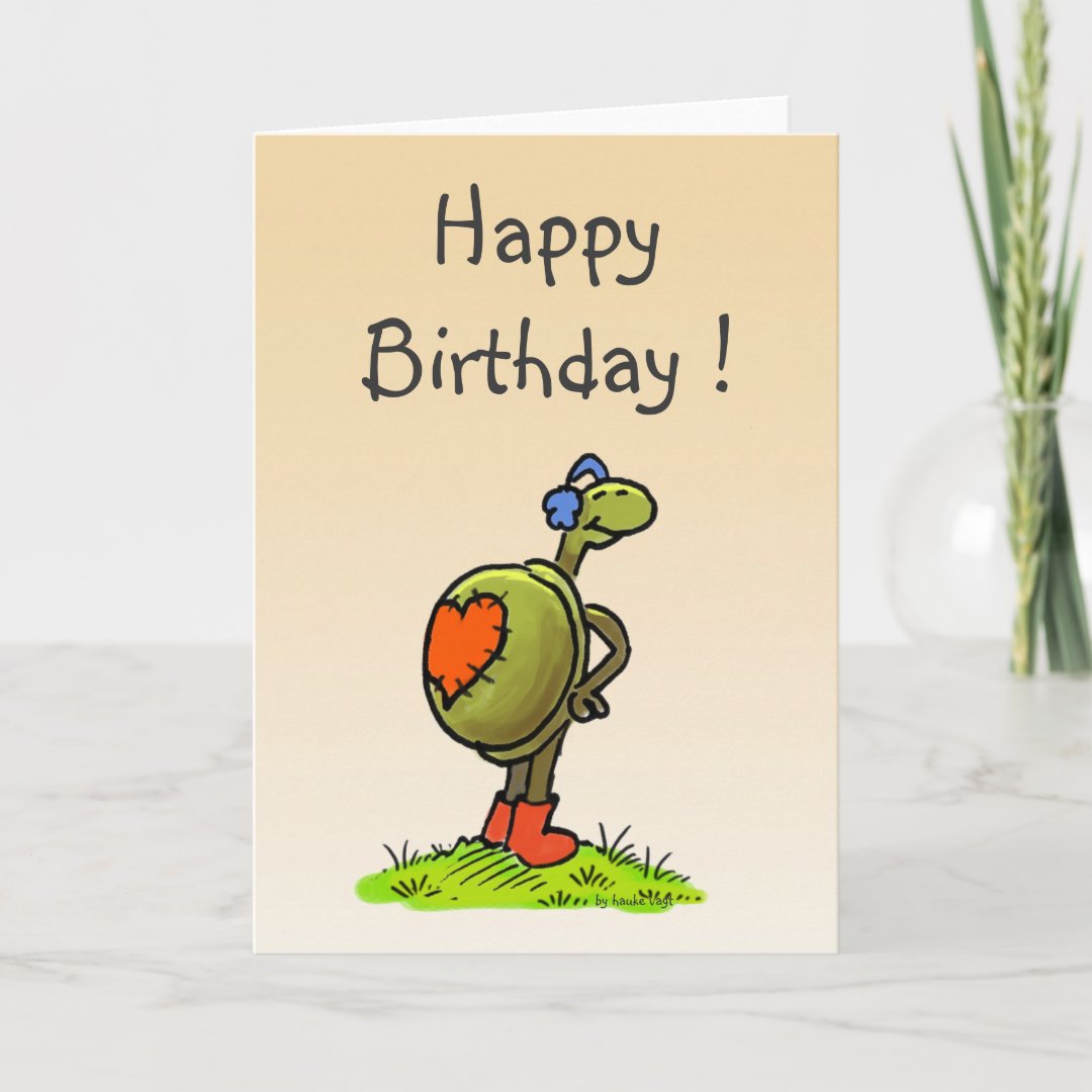 turtle birthday card | Zazzle