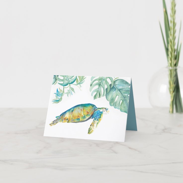 Turtle Cards Blank Inside | Zazzle