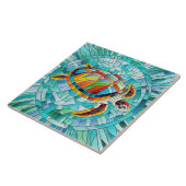 Turtle Colorful mosaic art Ceramic Tile | Zazzle