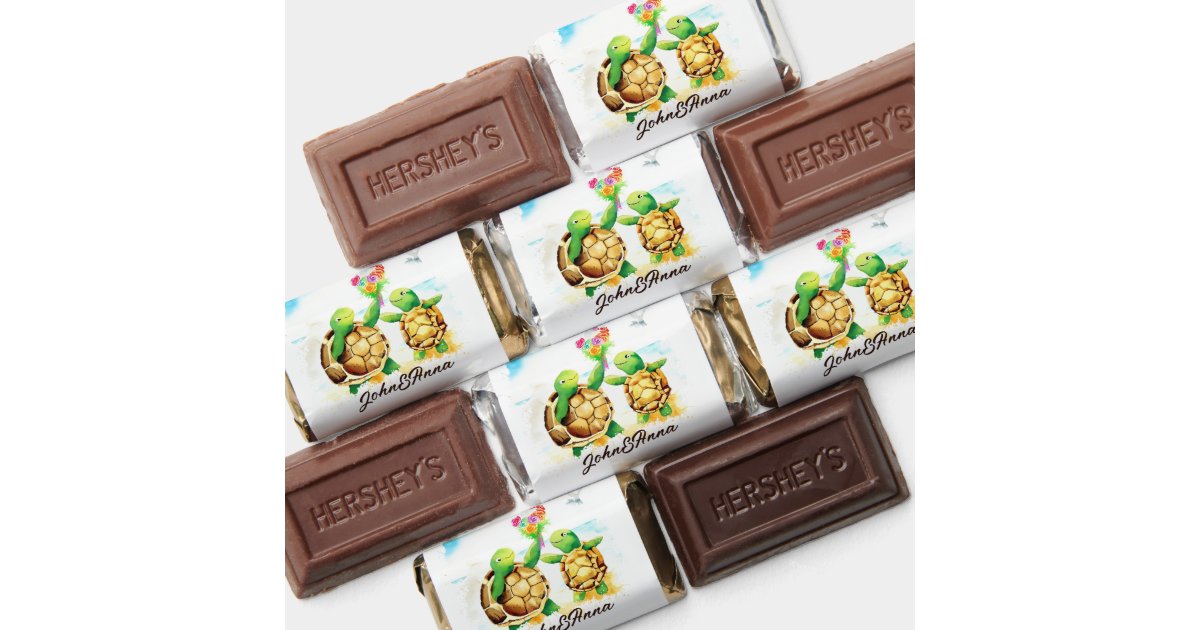 Turtle Couple Wedding Hershey's Miniatures | Zazzle