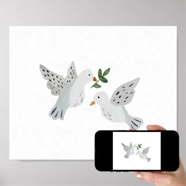 Turtle Doves Art Print | Zazzle