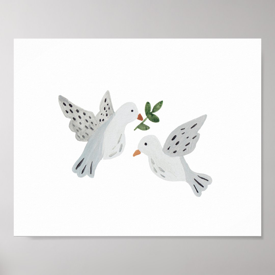 Turtle Doves Art Print | Zazzle