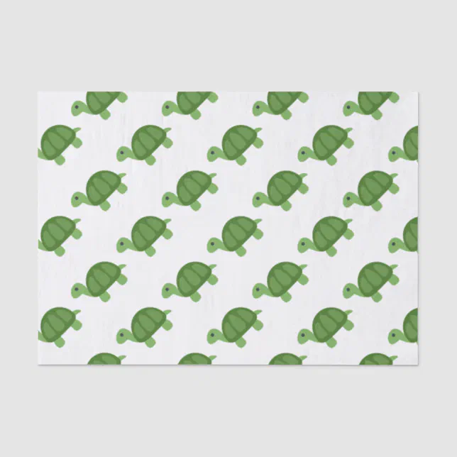 Turtle Emoji Tissue Paper | Zazzle