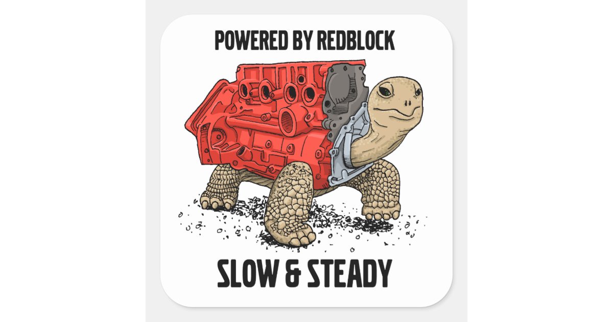 Turtle Engine Sticker | Zazzle
