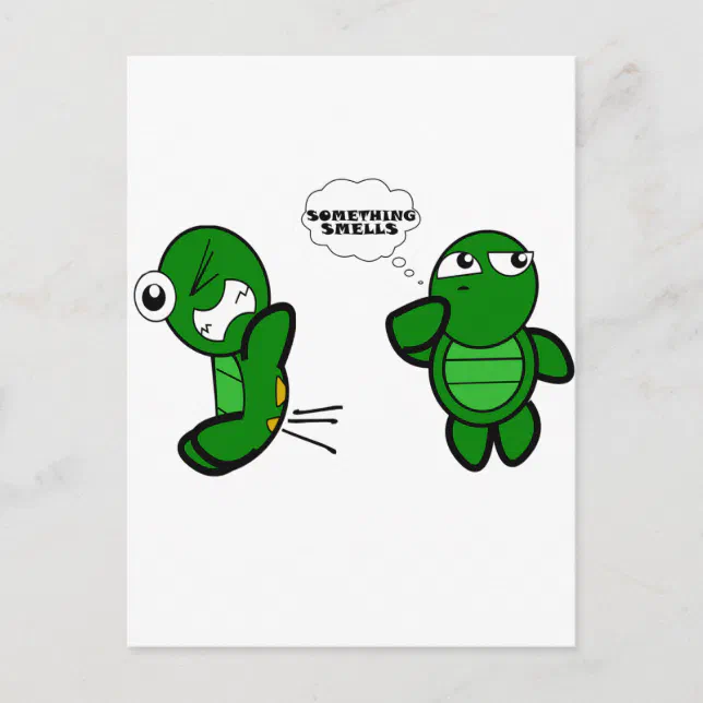 Turtle Fart Postcard | Zazzle