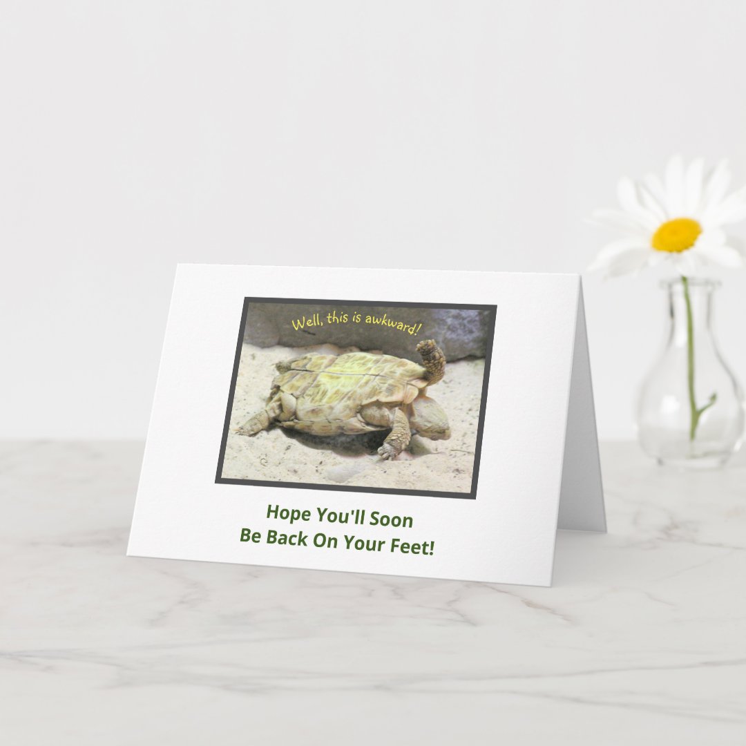 TURTLE FLIPPED ON BACK/SORRY ABOUT ACCIDENT CARD | Zazzle