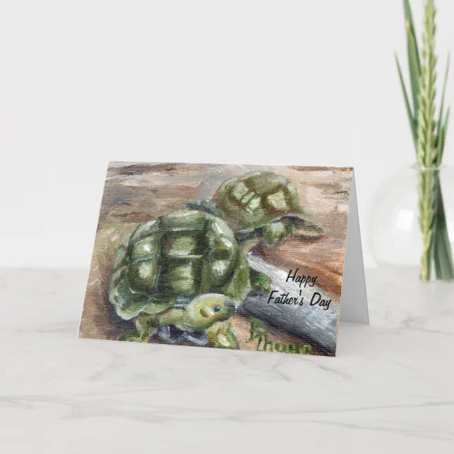 turtle Friends Father's Day Card | Zazzle