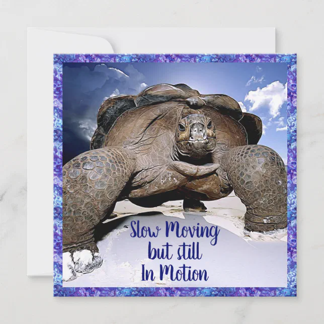 Turtle - Funny Birthday Card | Zazzle