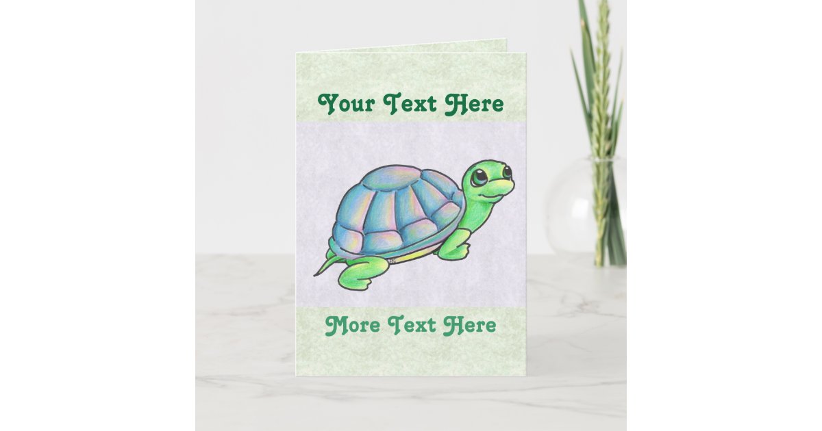 Turtle Greeting Card | Zazzle.com