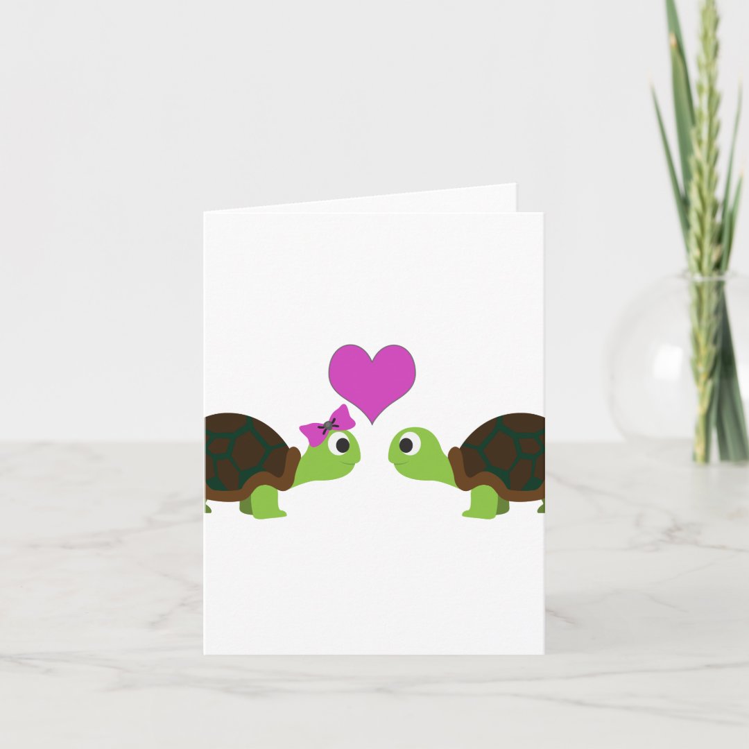 Turtle Love Card | Zazzle
