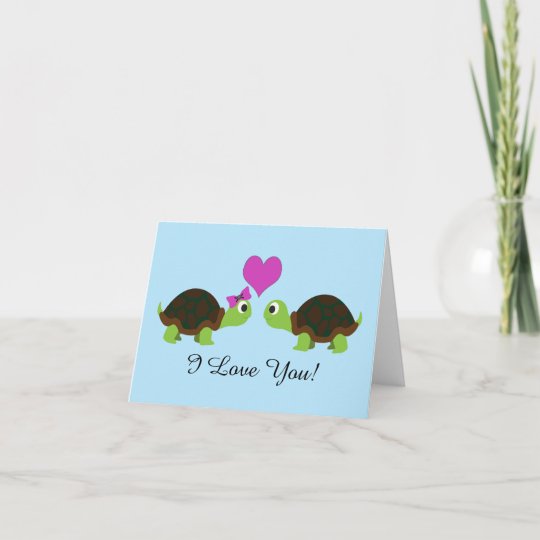 Turtle Love Holiday Card | Zazzle.com