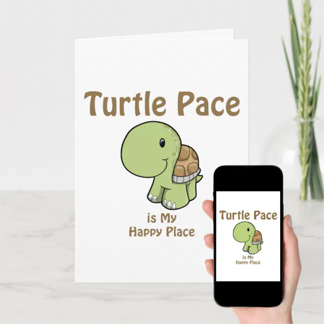 Turtle Pace Card | Zazzle