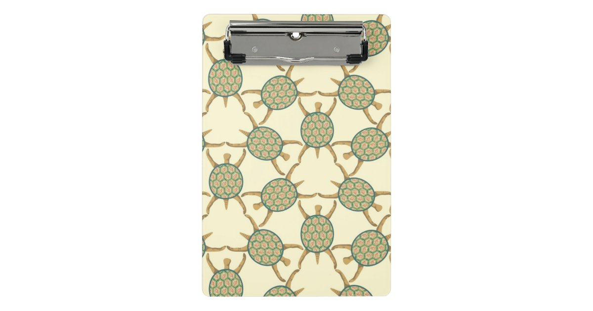 Turtle pattern mini clipboard | Zazzle