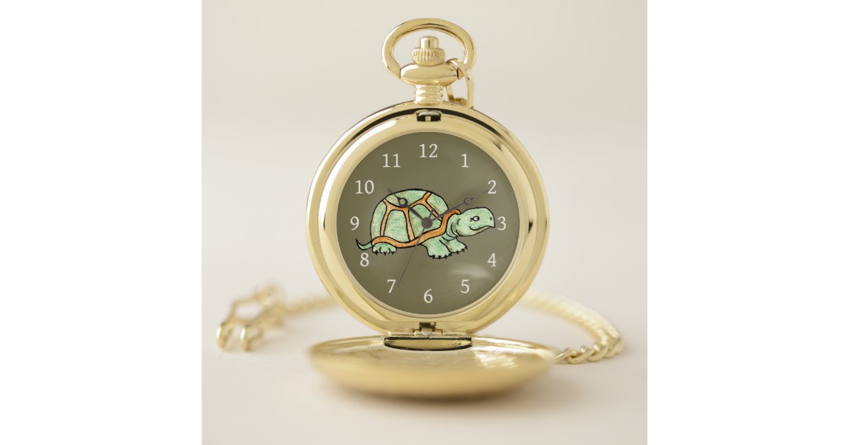 Turtle Pocket Watch | Zazzle
