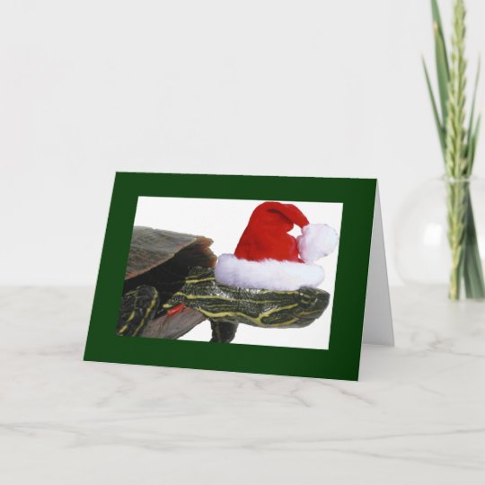 Turtle Santa Holiday Card | Zazzle.com