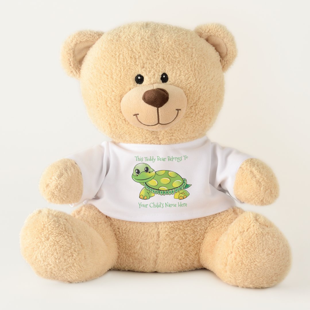 Turtle Teddy Bear | Zazzle