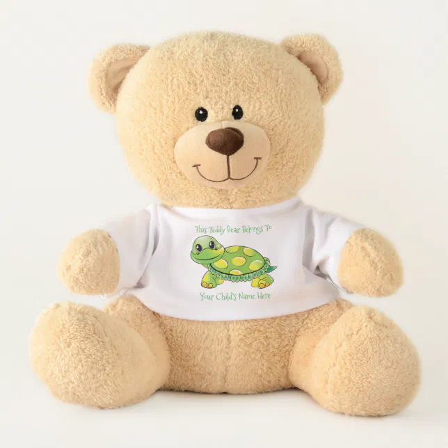 Turtle Teddy Bear | Zazzle