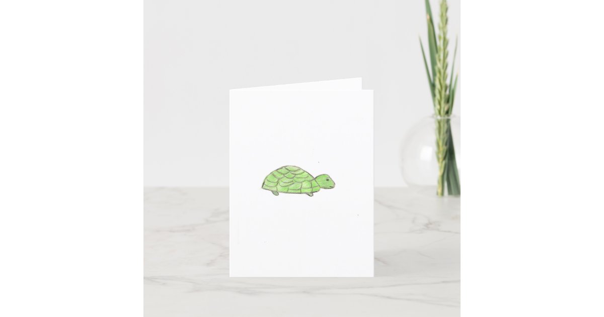 Turtle thank you card | Zazzle
