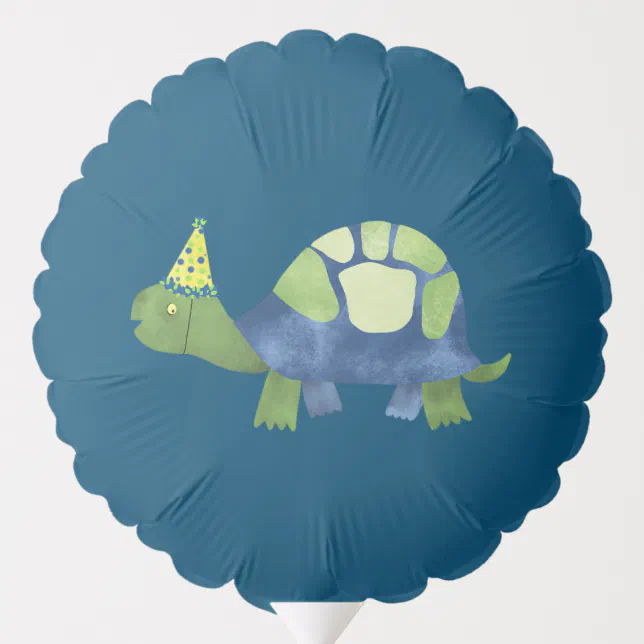 Turtle Tortoise Birthday Party Balloon | Zazzle