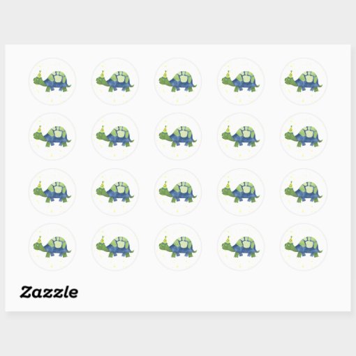 Turtle Tortoise Sticker and Envelope Seal | Zazzle