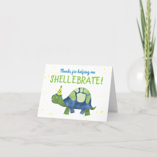 Turtle Tortoise Thank You Note Card Stationery | Zazzle.com