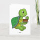 Turtle with Cake Card | Zazzle