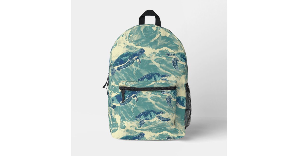 Turtles Ocean Harmony Printed Backpack | Zazzle