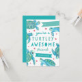 Turtley Awesome Classroom Valentines Day Card | Zazzle