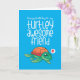 Turtley Awesome Friend Cute Turtle Funny Birthday Card | Zazzle