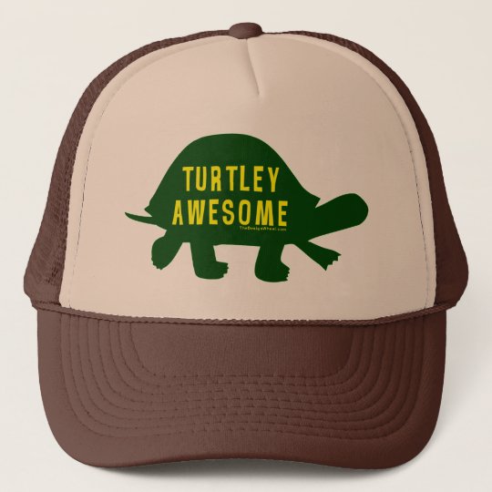 Turtley Totally Awesome Trucker Hat | Zazzle.com