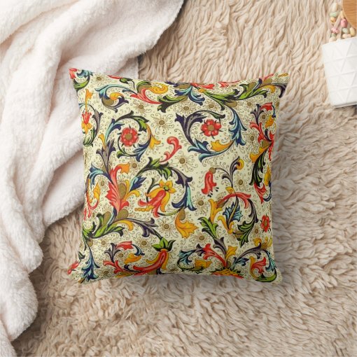 Tuscan Vines Throw Pillow | Zazzle