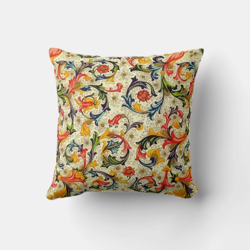 Tuscan Vines Throw Pillow | Zazzle