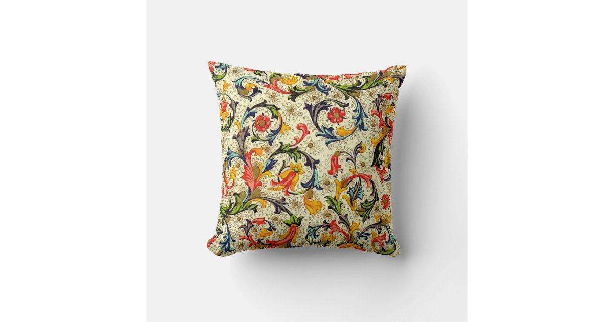 Tuscan Vines Throw Pillow | Zazzle