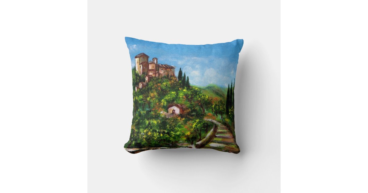 TUSCANY LANDSCAPE THROW PILLOW | Zazzle