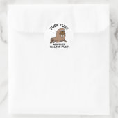 Tusk Tusk Another Walrus Pun Funny Animal Pun Classic Round Sticker ...